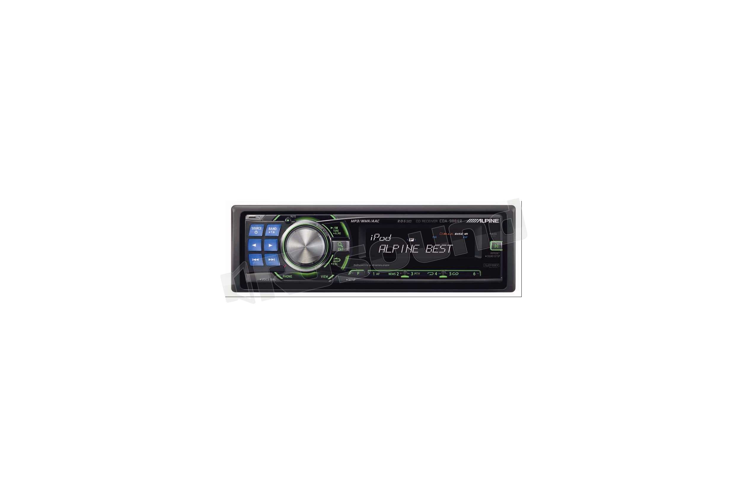 Alpine CDA-9884R - SINTO CD/AAC/MP3/WMA USB | Autoradio 1 din e 2 din