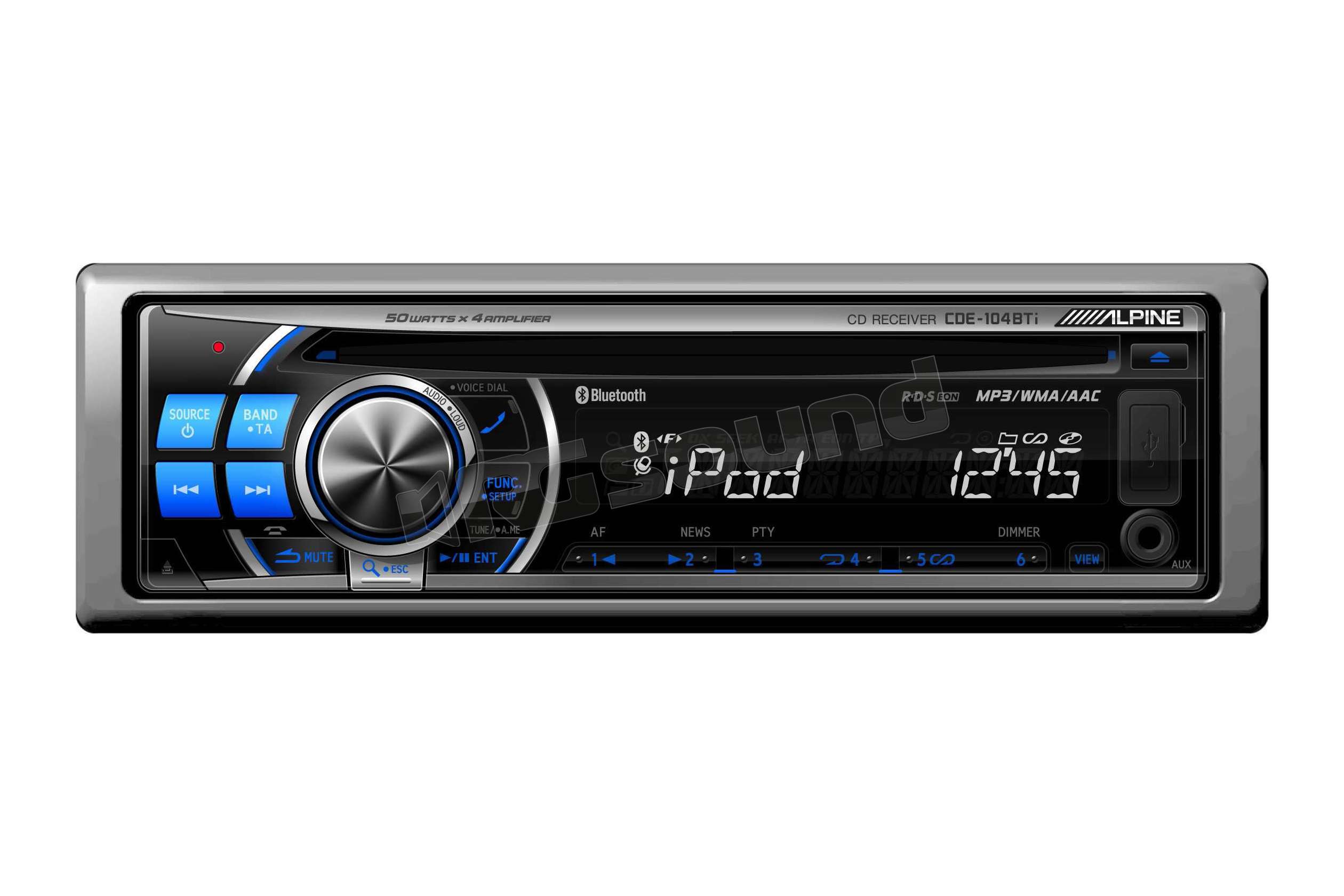 Alpine CDE-104BTi | Autoradio 1 din e 2 din Car stereo - Autoradio 1