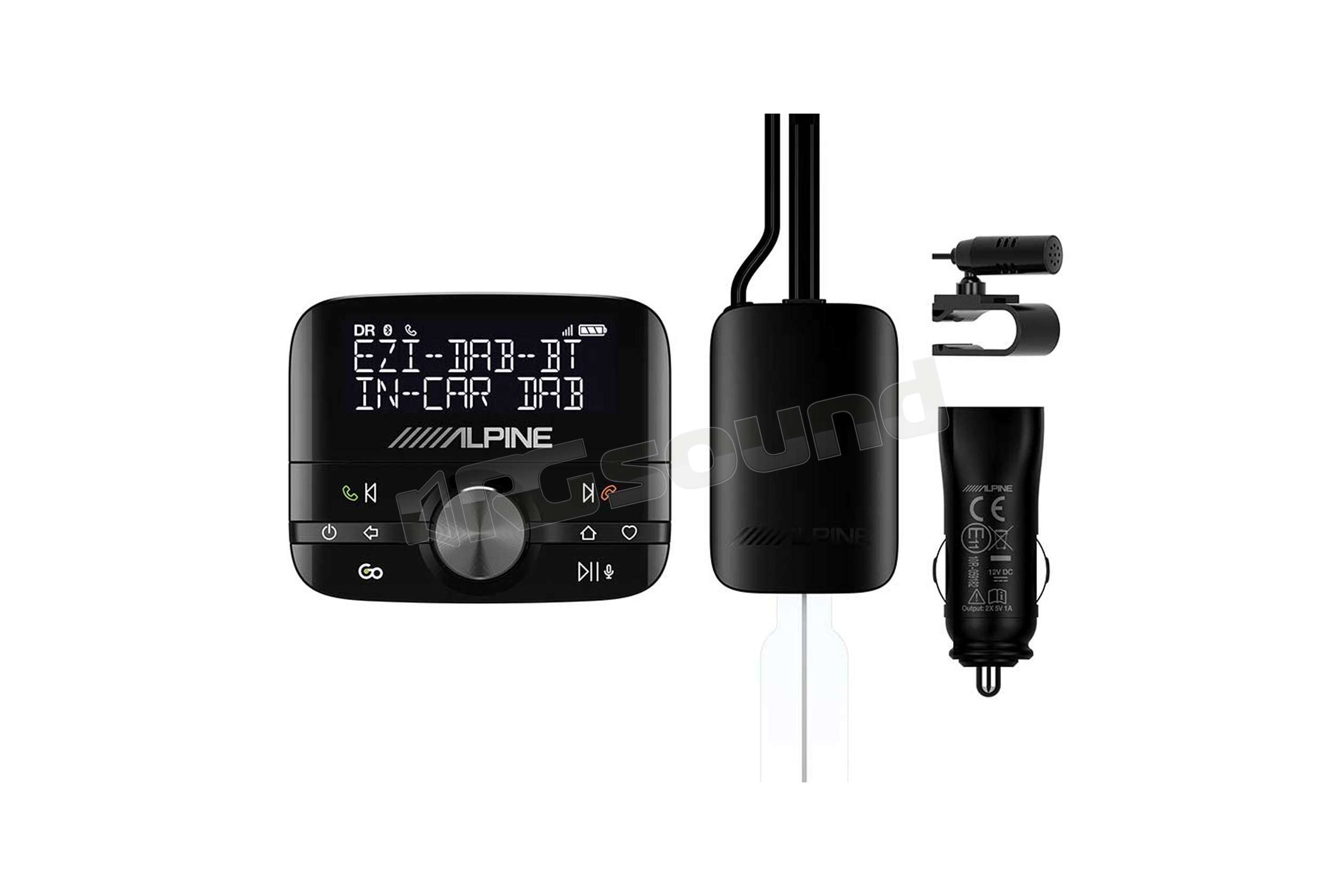 Alpine EZi-DAB-BT ricevitore DAB e Bluetooth | Autoradio 1 din e 2 din