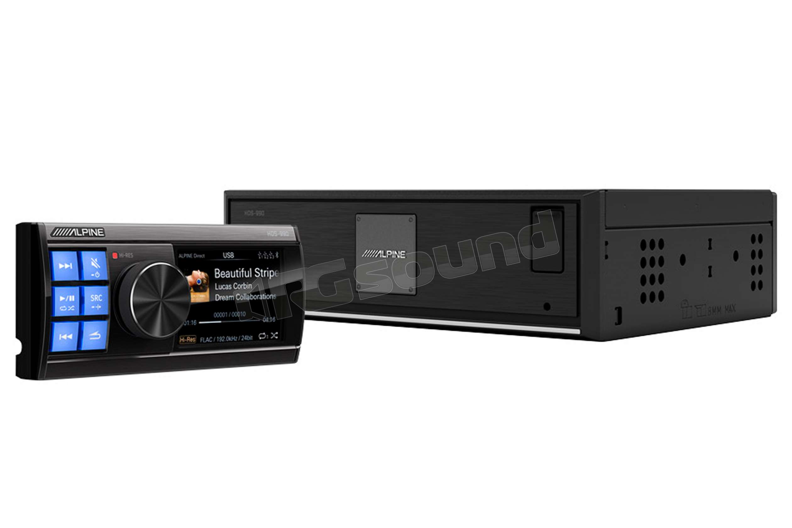 Alpine HDS-990 sorgente F#1Status Hi-Res Audio fino a 192kHz / 24bit