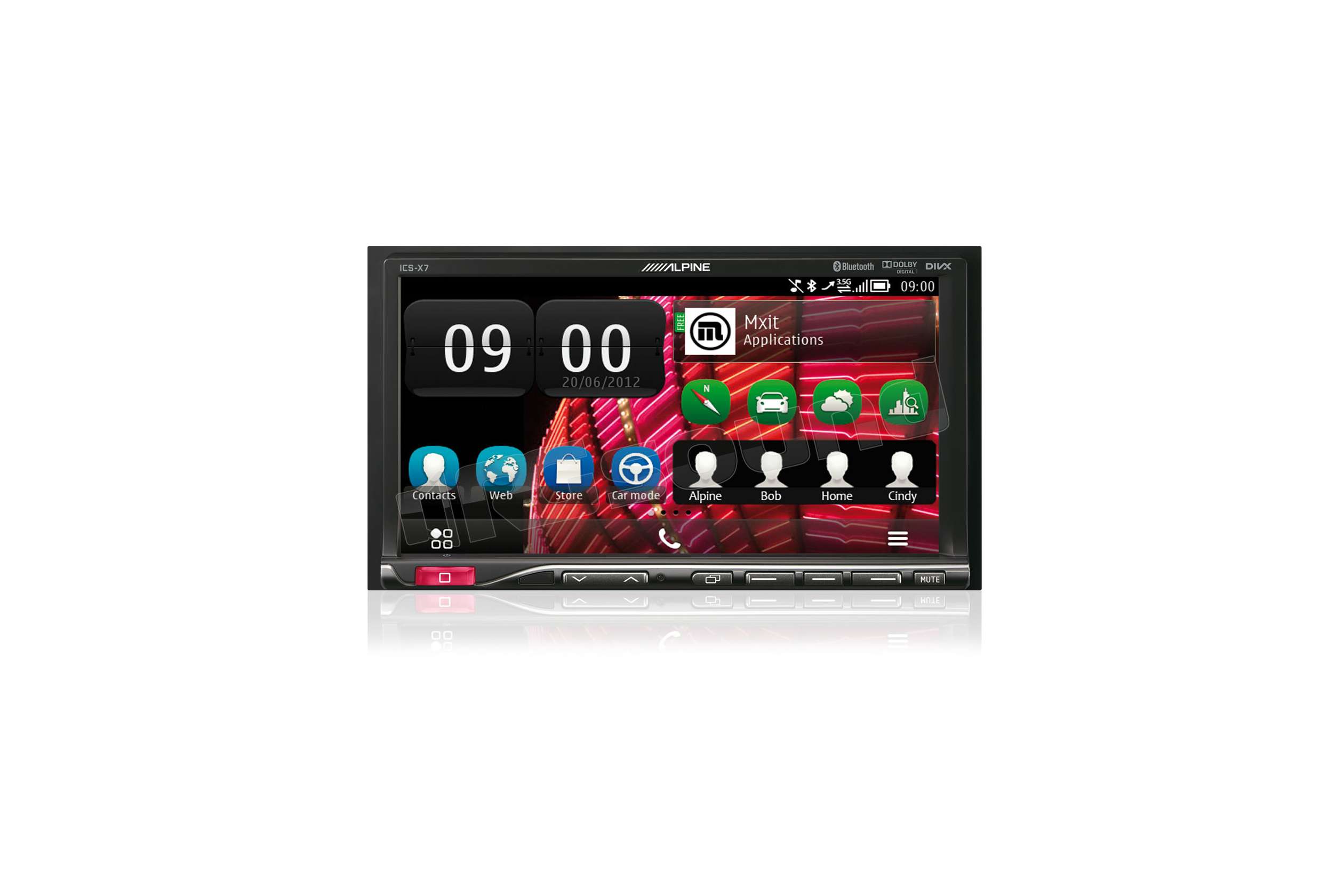 Alpine ICS-X7 iPod-iPhone Nokia e Samsung S3 | Monitor auto 1 e 2 Din