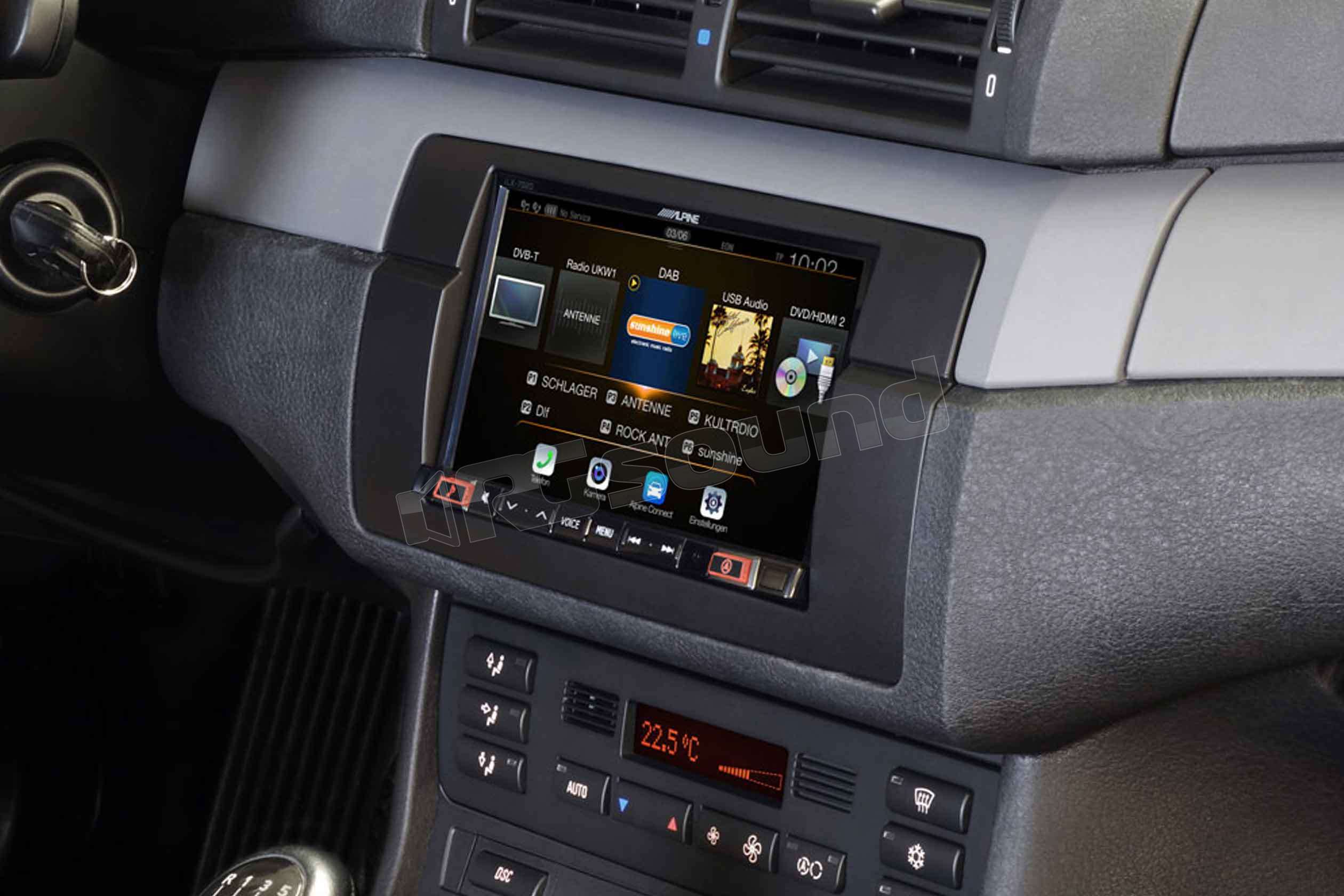 Alpine iLX-702E46 monitor 7'' DAB+ per BMW Serie 3 E46 | Monitor auto