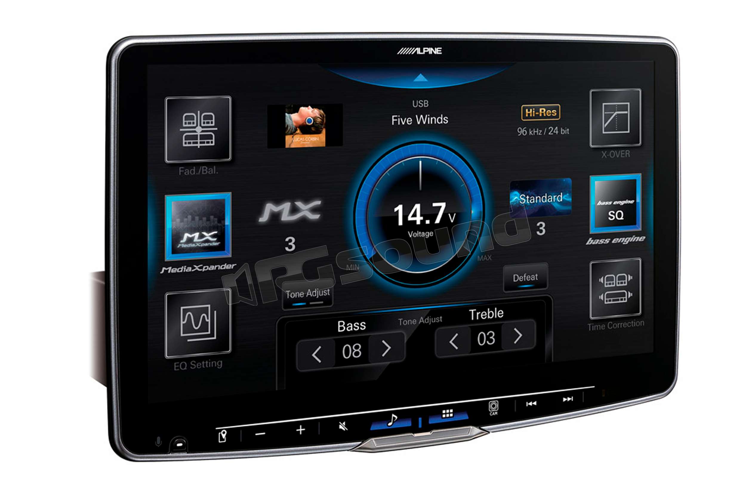 Alpine iLX-F115D Monitor alta risoluzione 11" - Android Auto e wireles