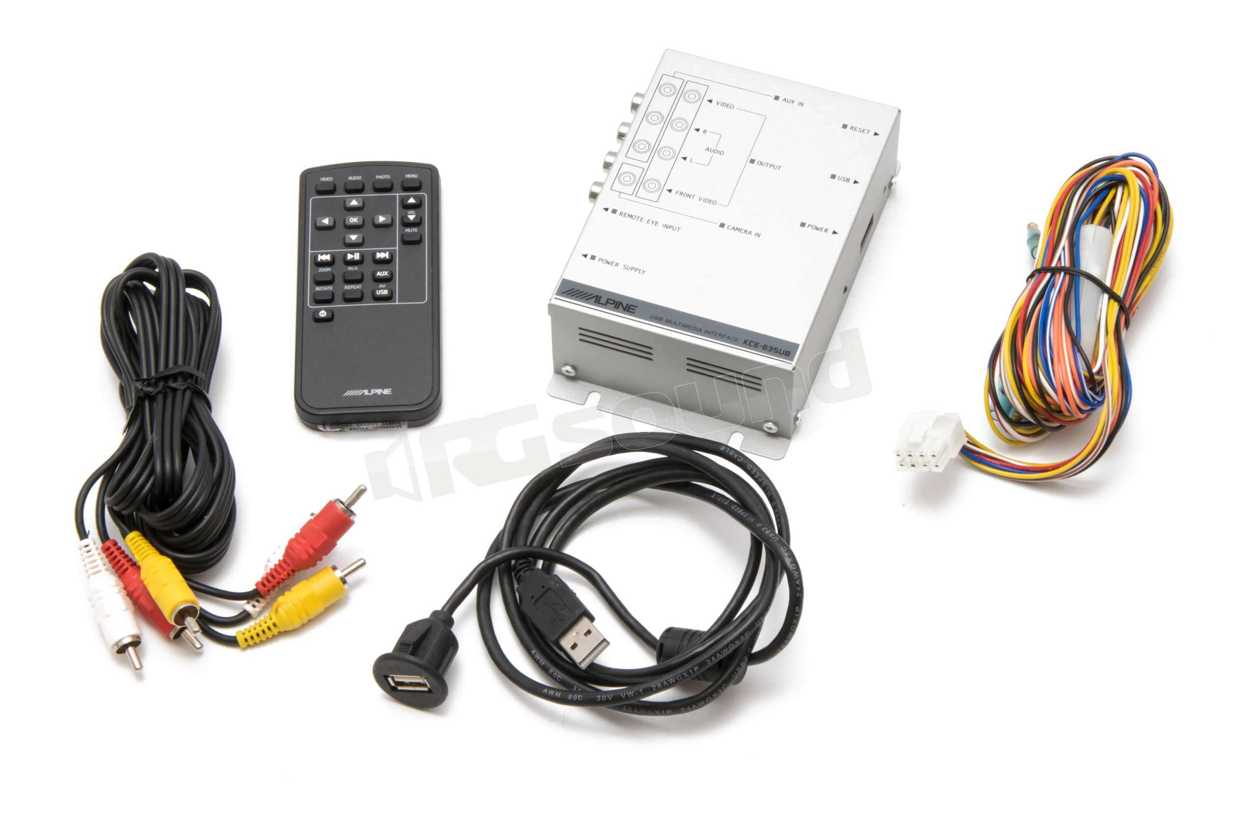 Alpine KCE-635UB Interfaccia universale USB MPEG DivX AVI | Interfacce