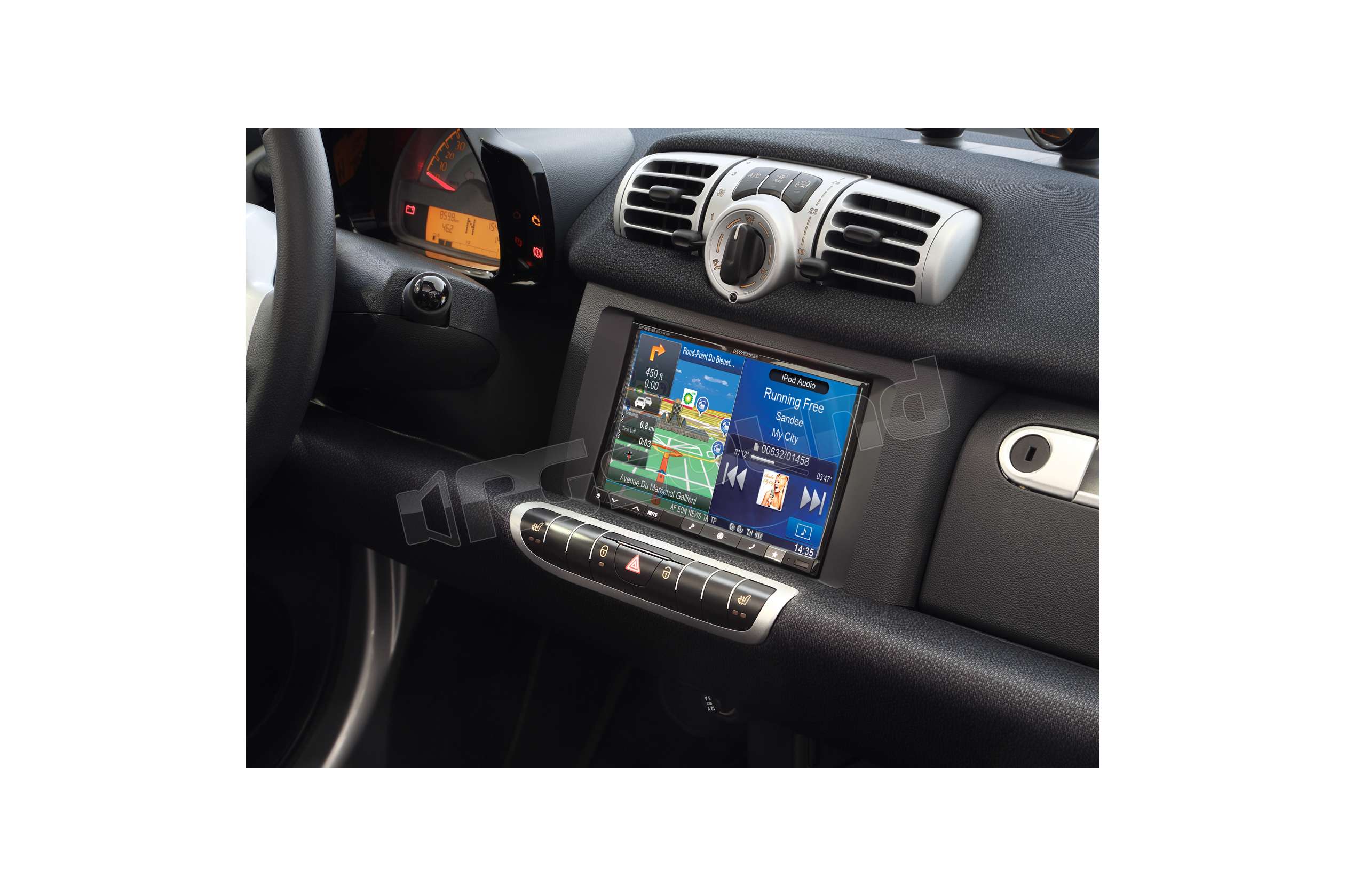 Alpine KIT-8SMT Smart Fortwo dal 2010 | Installazione autoradio e moni