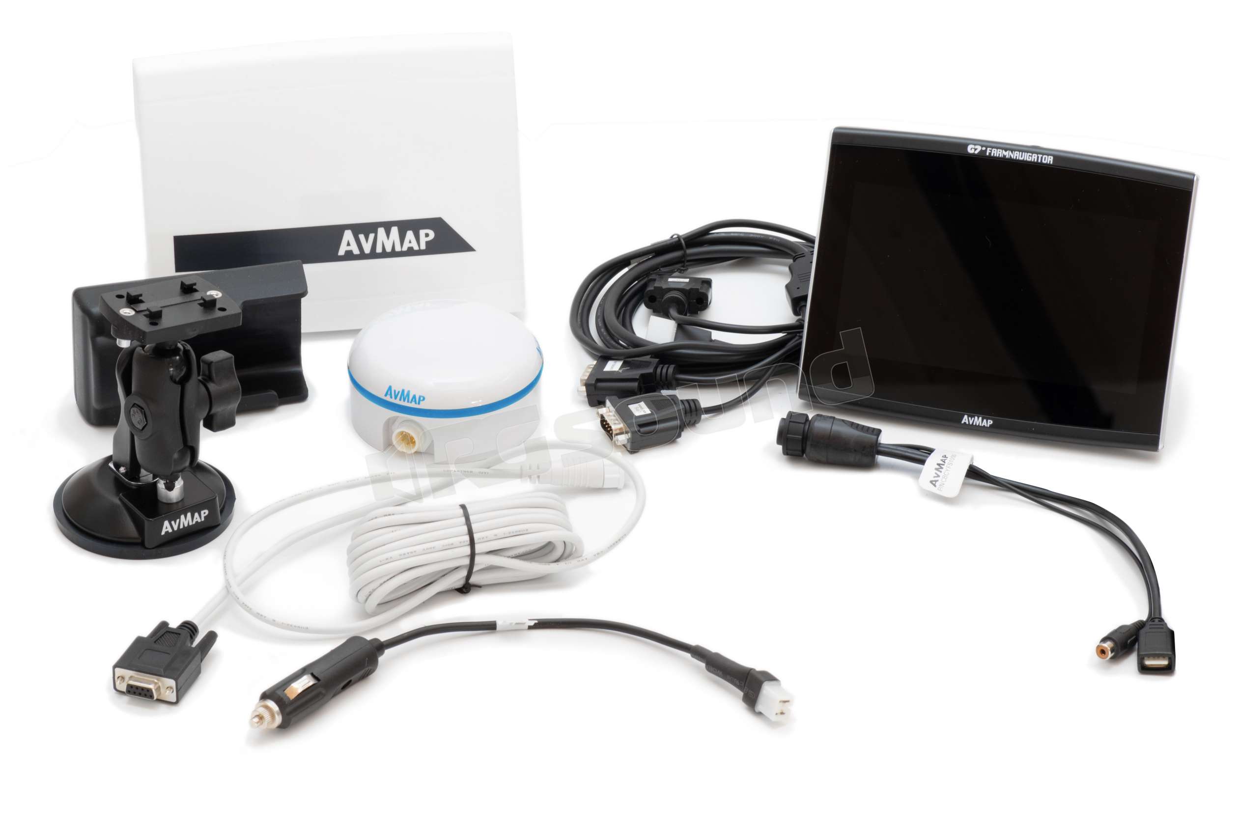 AV Map G7 Ezy Farmnavigator + Turtle Smart GPS/GNSS Navigatore complet