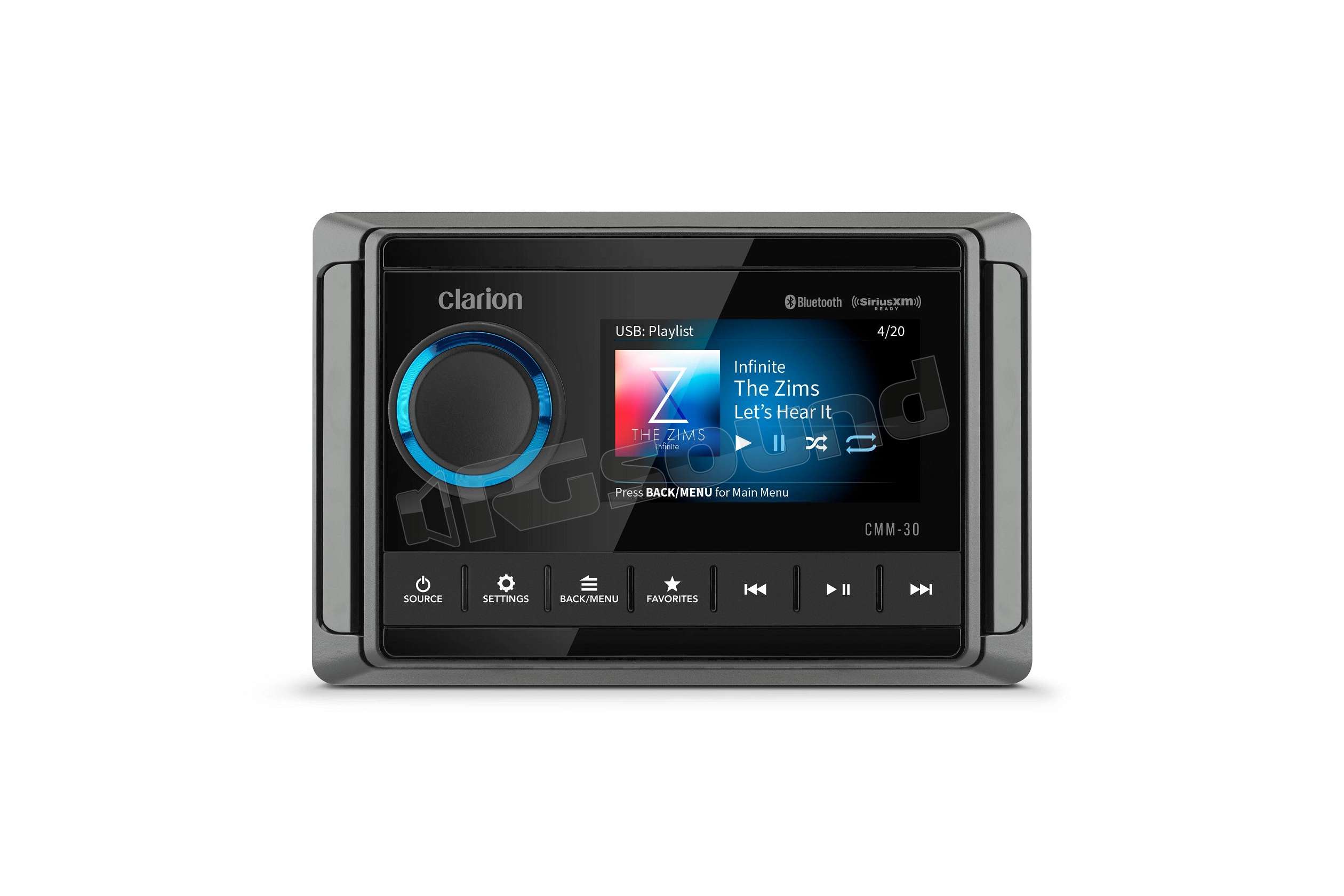 Clarion CMM30 Unità sorgente marina con display LCD a colori | Sorgen