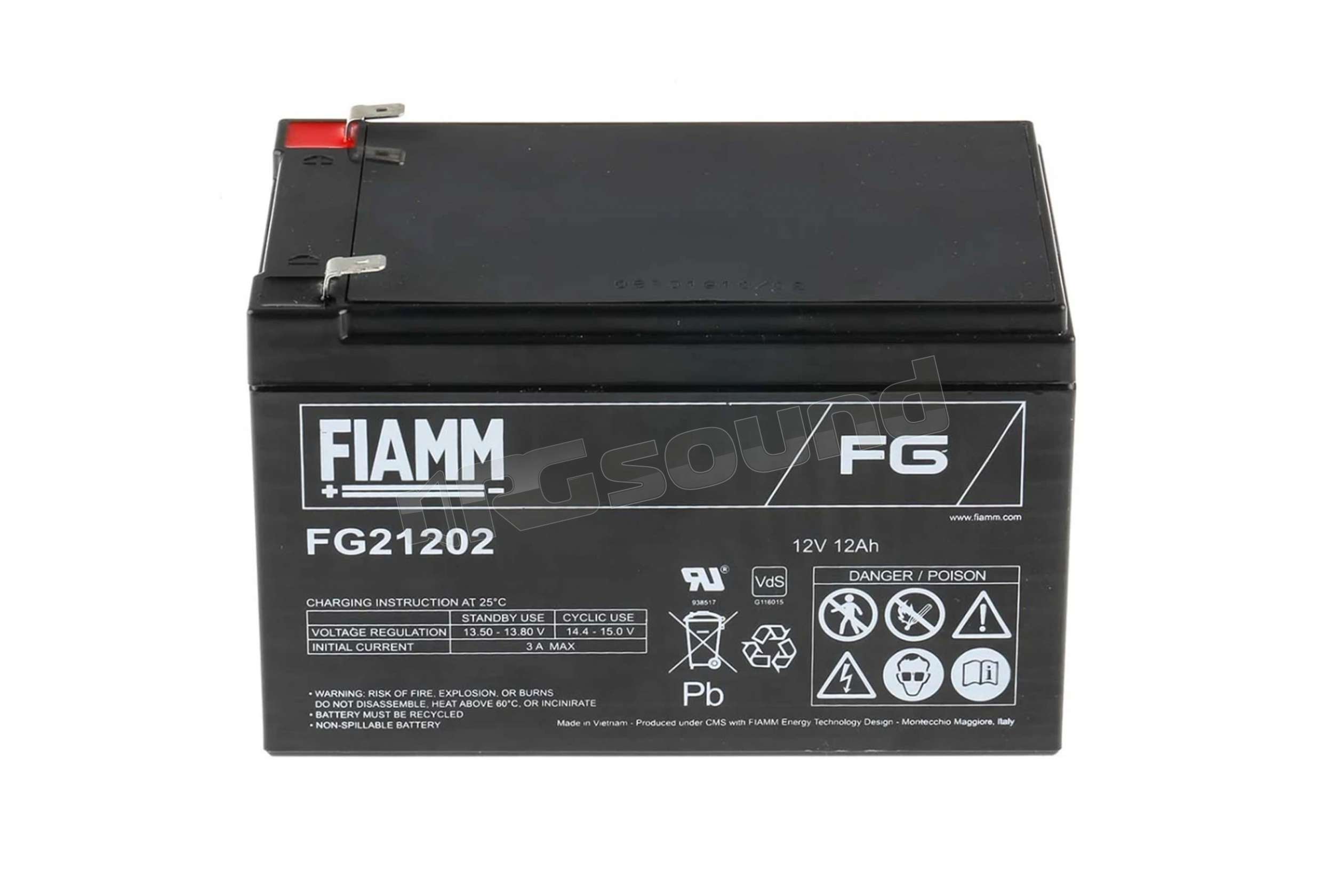 Fiamm FG21202 confezione con 4 batterie | Batterie per avviamento e se