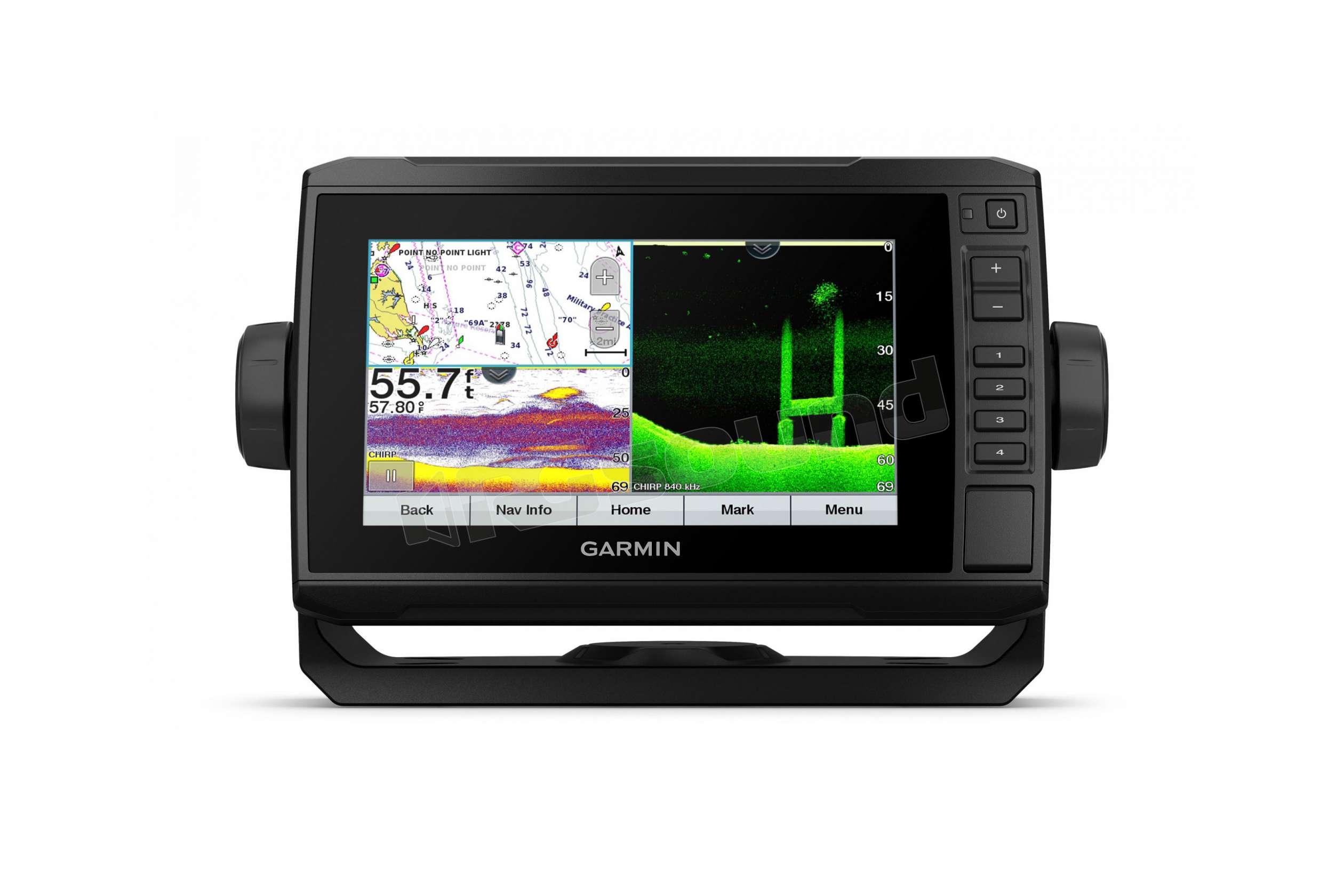 Garmin 010-02333-00 ECHOMAP UHD 72cv chartplotter combinato con un lum