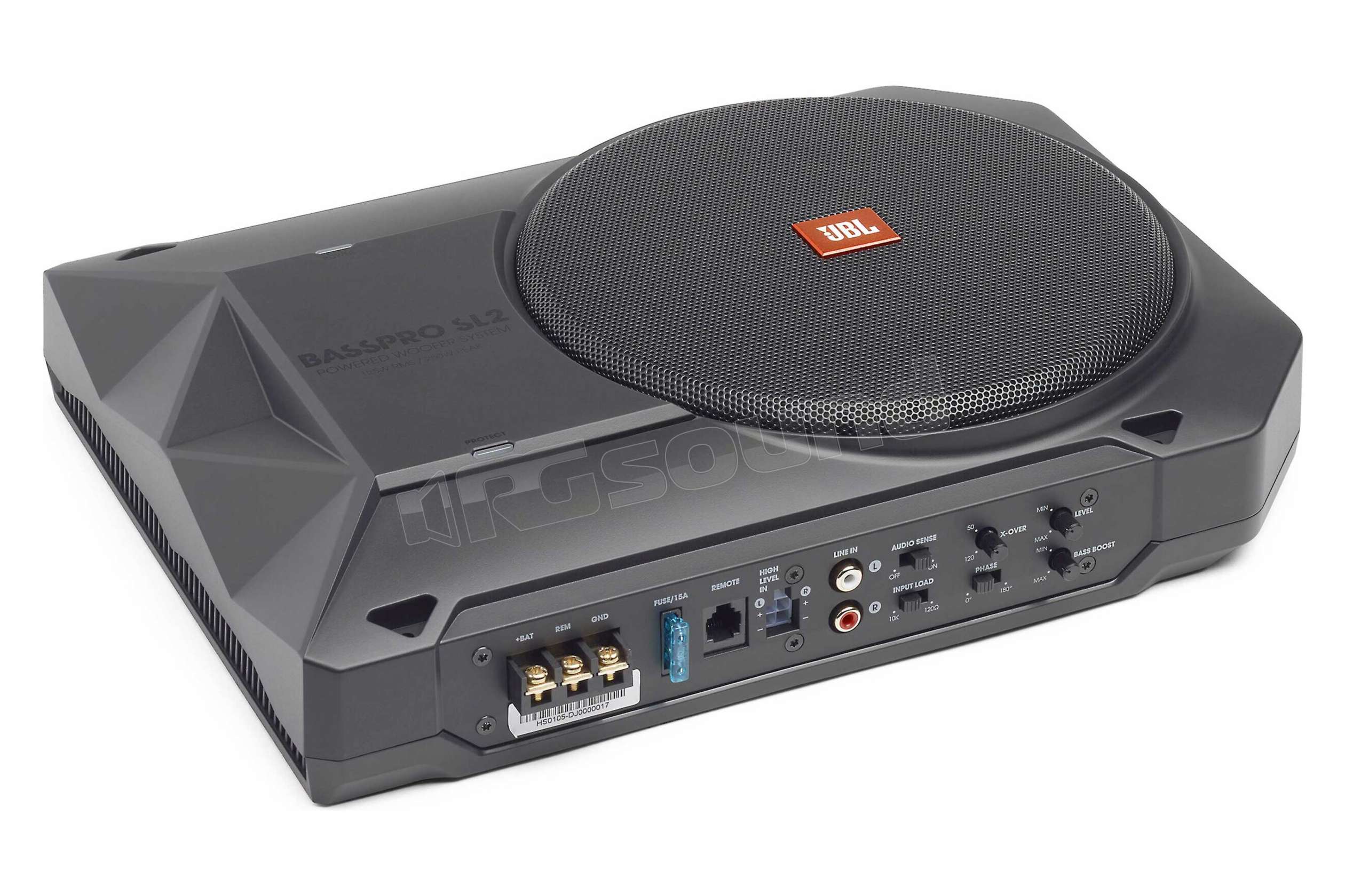 JBL BASSPRO SL2 sub 20cm ultra-sottile amplificato, ideale per lo spaz