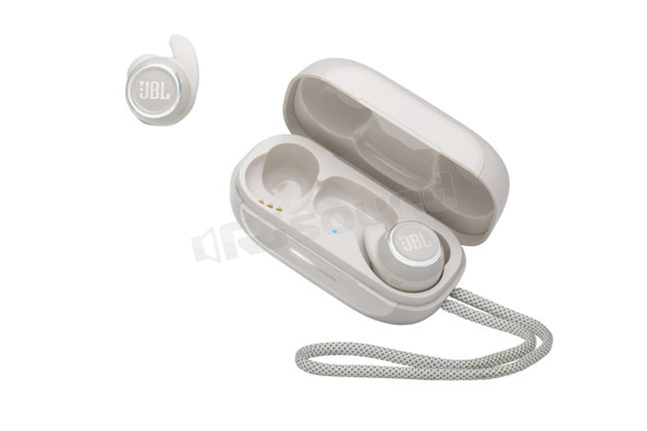 JBL Reflect Mini NC auricolari bianchi Bluetooth resistenti ad acqua e