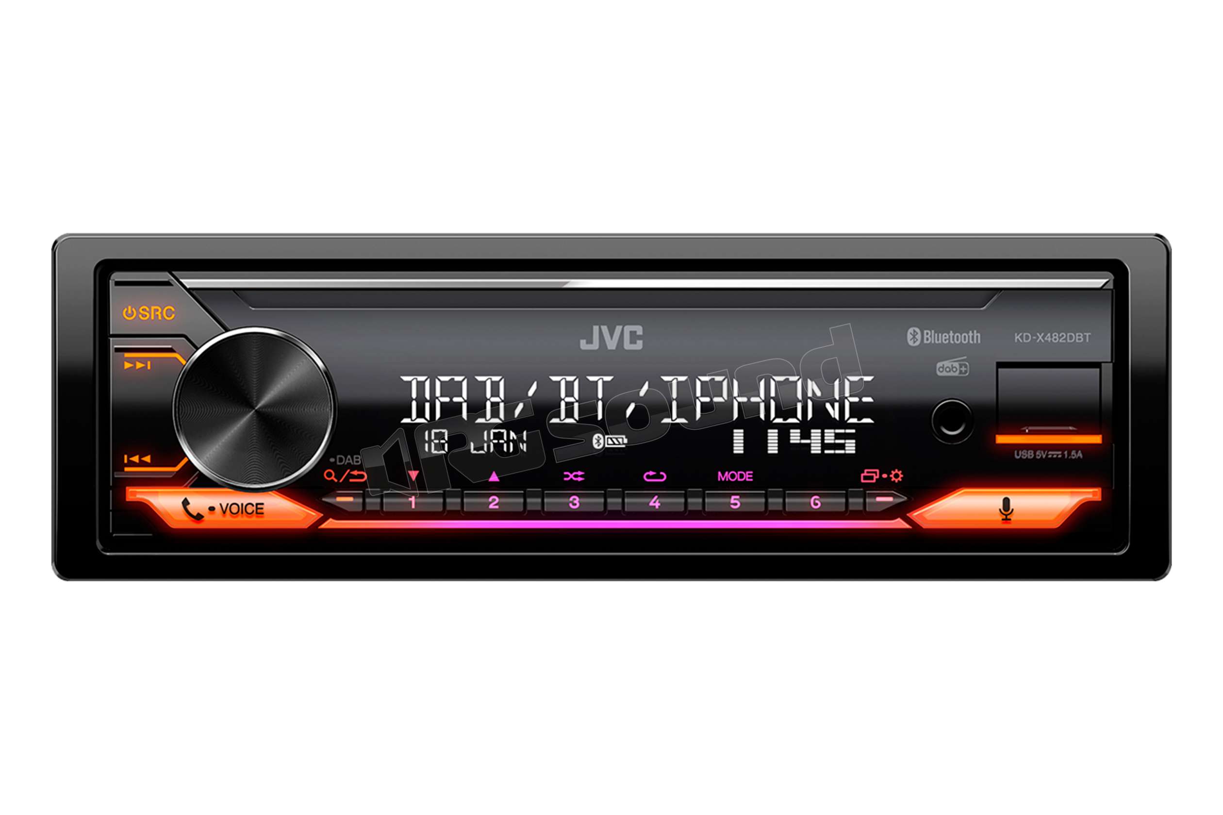 JVC KD-X482DBT | Autoradio 1 din e 2 din Car stereo - Autoradio 1 e 2