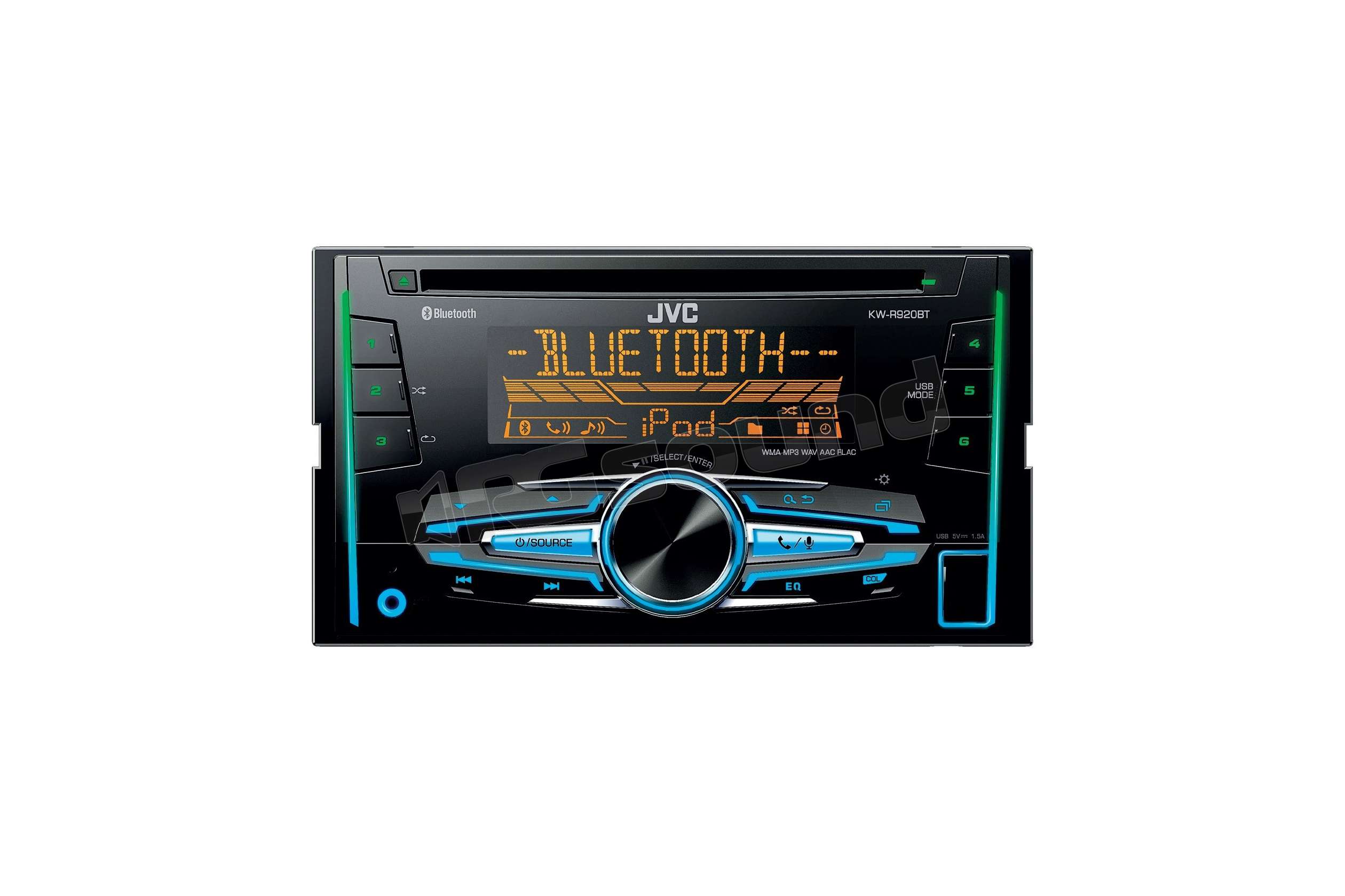 JVC KW-R920BT sintolettore CD 2Din, Bluetooth, USB, Android e iPod iPh