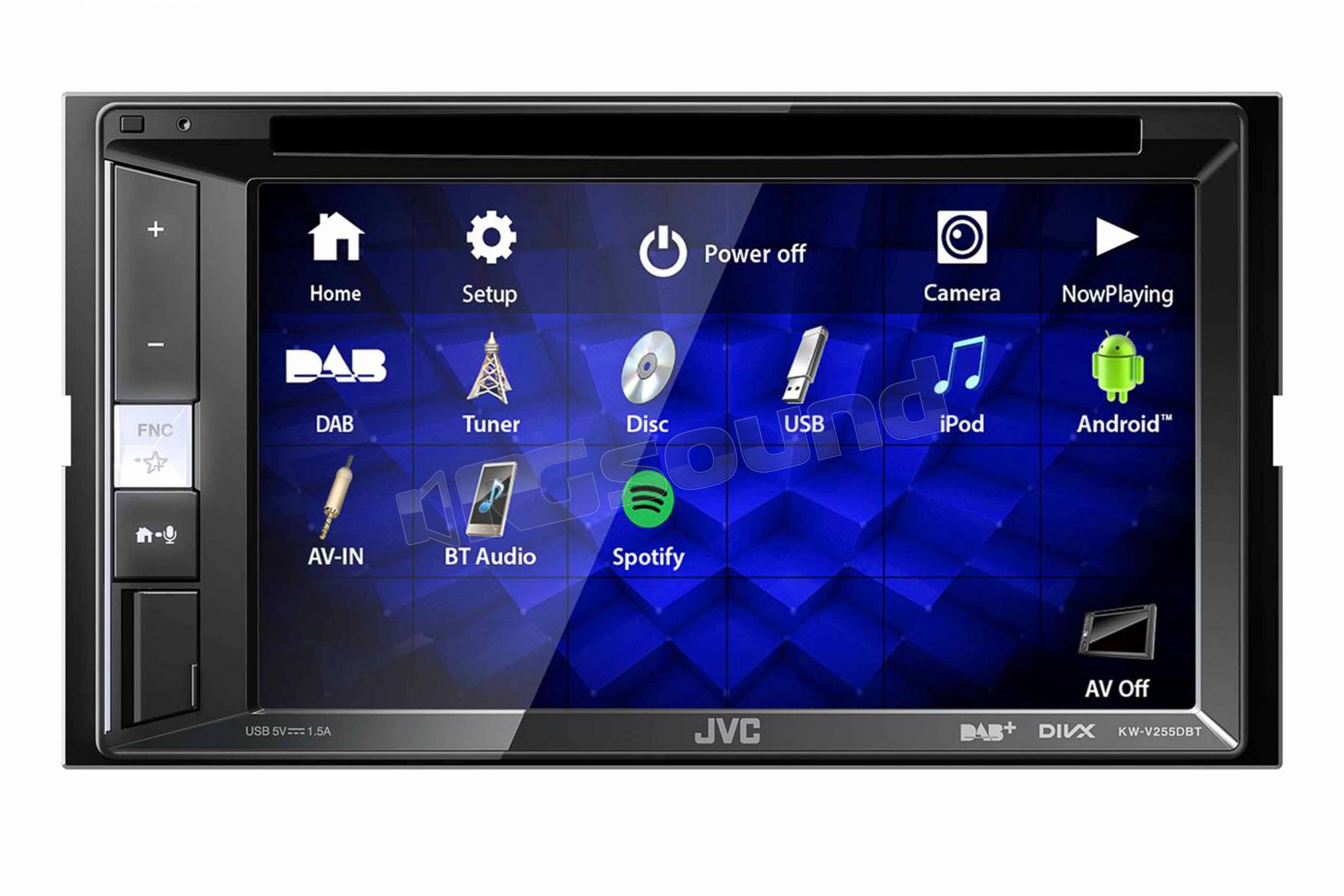 JVC KW-V255DBT | Monitor auto 1 e 2 Din Car multimedia - Monitor auto