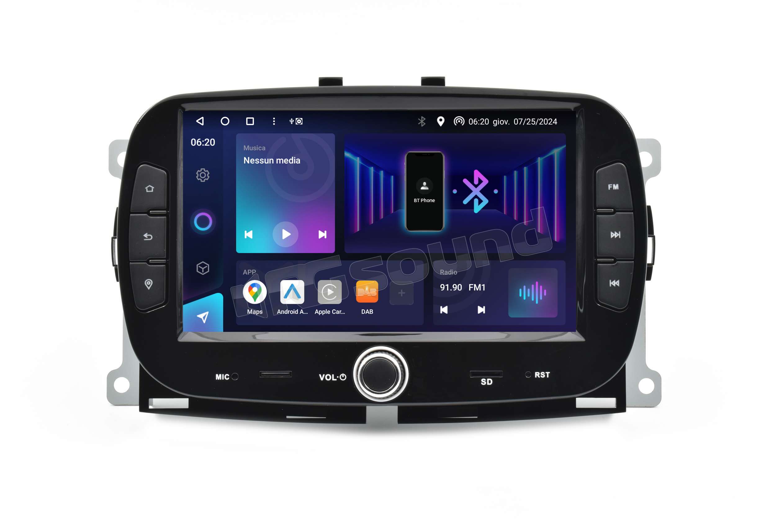 Phonocar SM321 Mediastation customfit 7” per Fiat 500 | Monitor auto