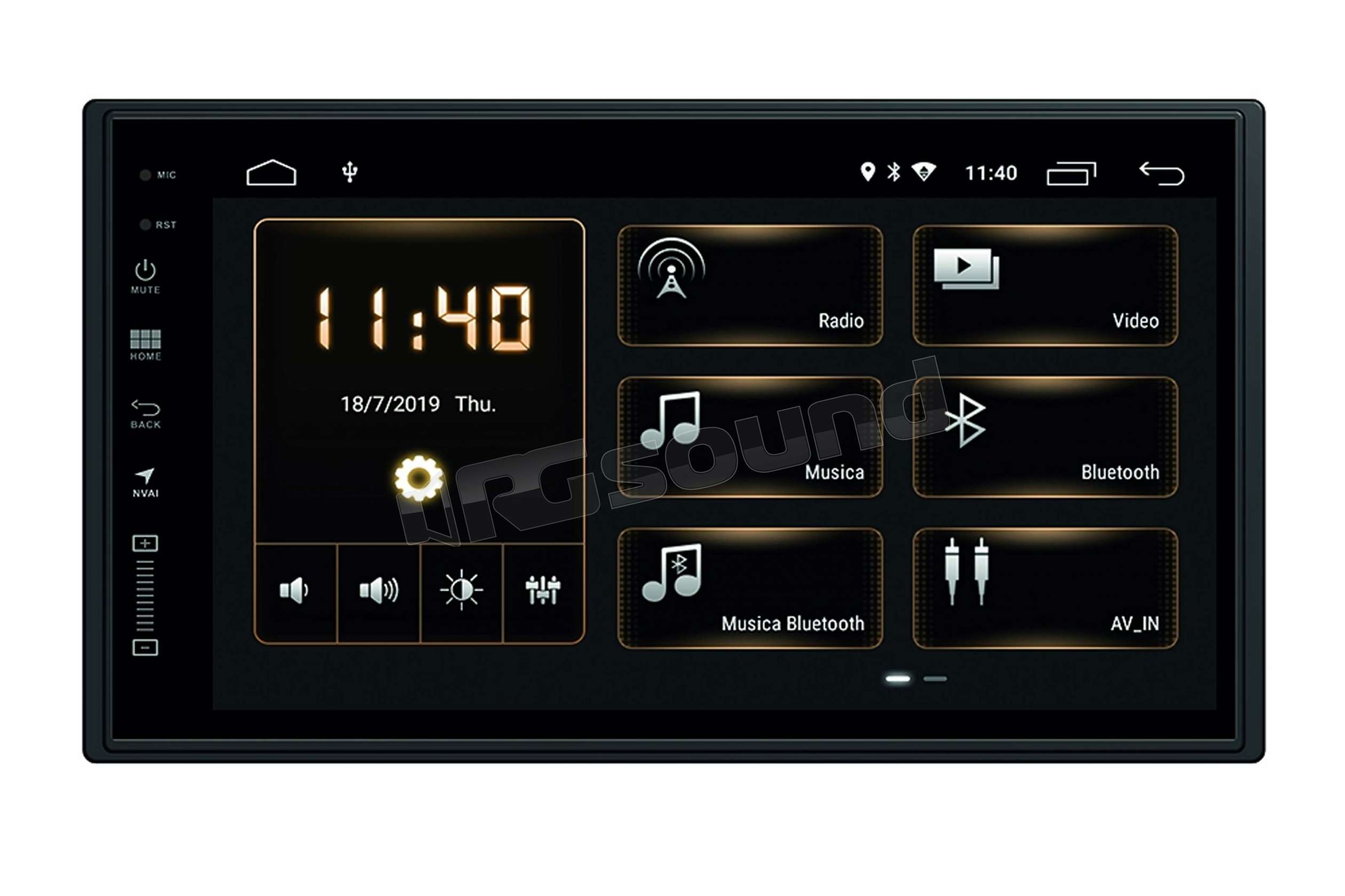 Phonocar VM002 Mediastation con sistema operativo Android 6.0, monitor
