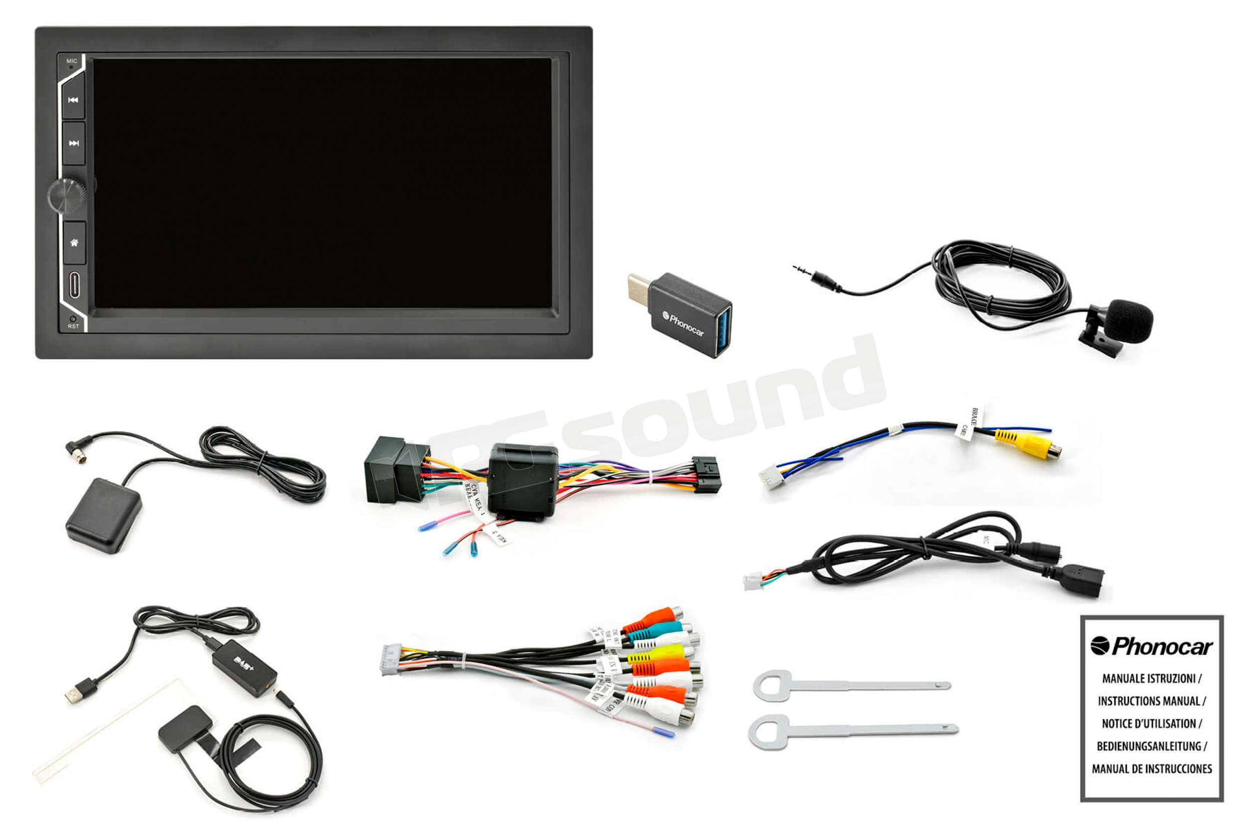 Phonocar VM018 Mediastation Android 6,75'' con Apple CarPlay E Android