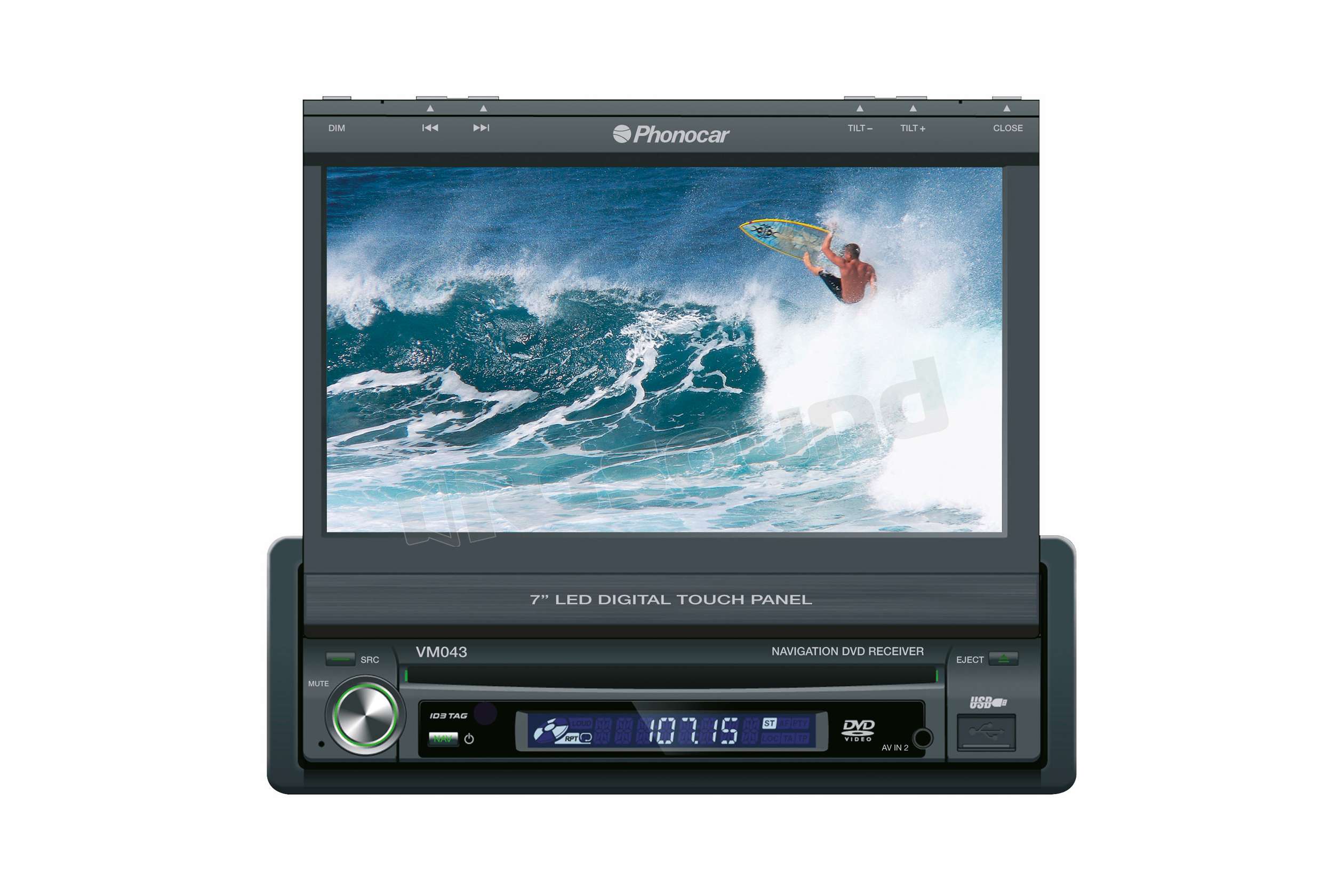 Phonocar VM043 | Monitor auto 1 e 2 Din Car multimedia - Monitor auto