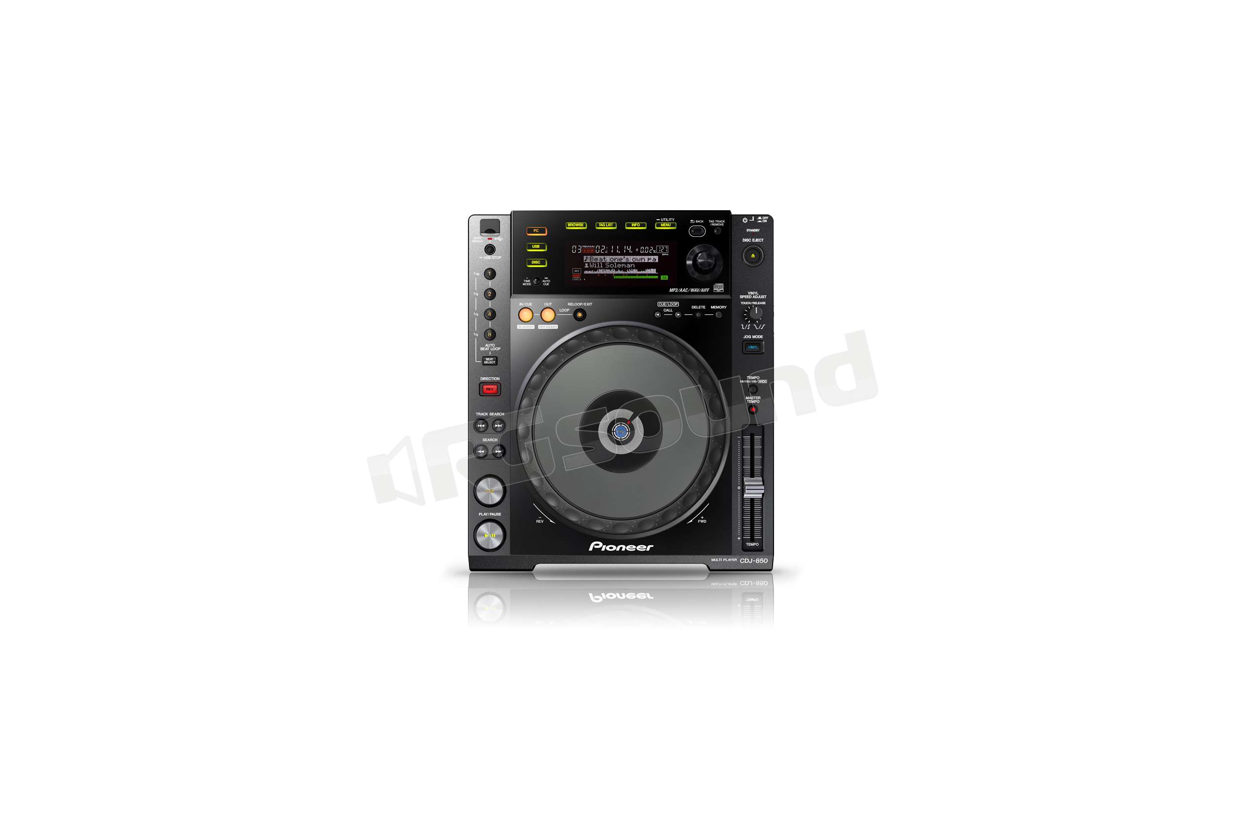 Pioneer DJ CDJ-850-K Deck digitale con manopola | Prodotti professiona
