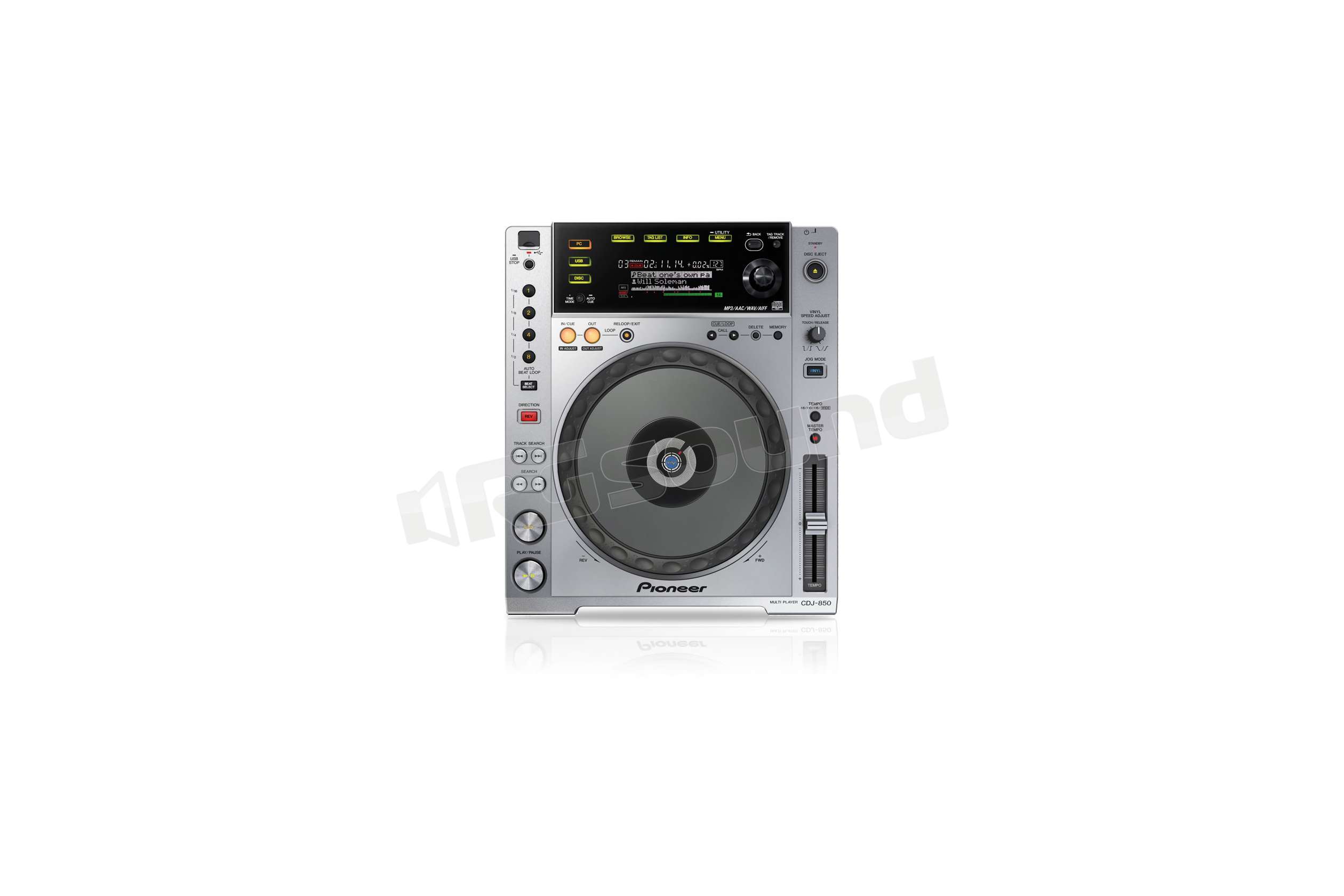 Pioneer DJ CDJ-850 deck digitale con manopola Full Scratch Jog Wheel