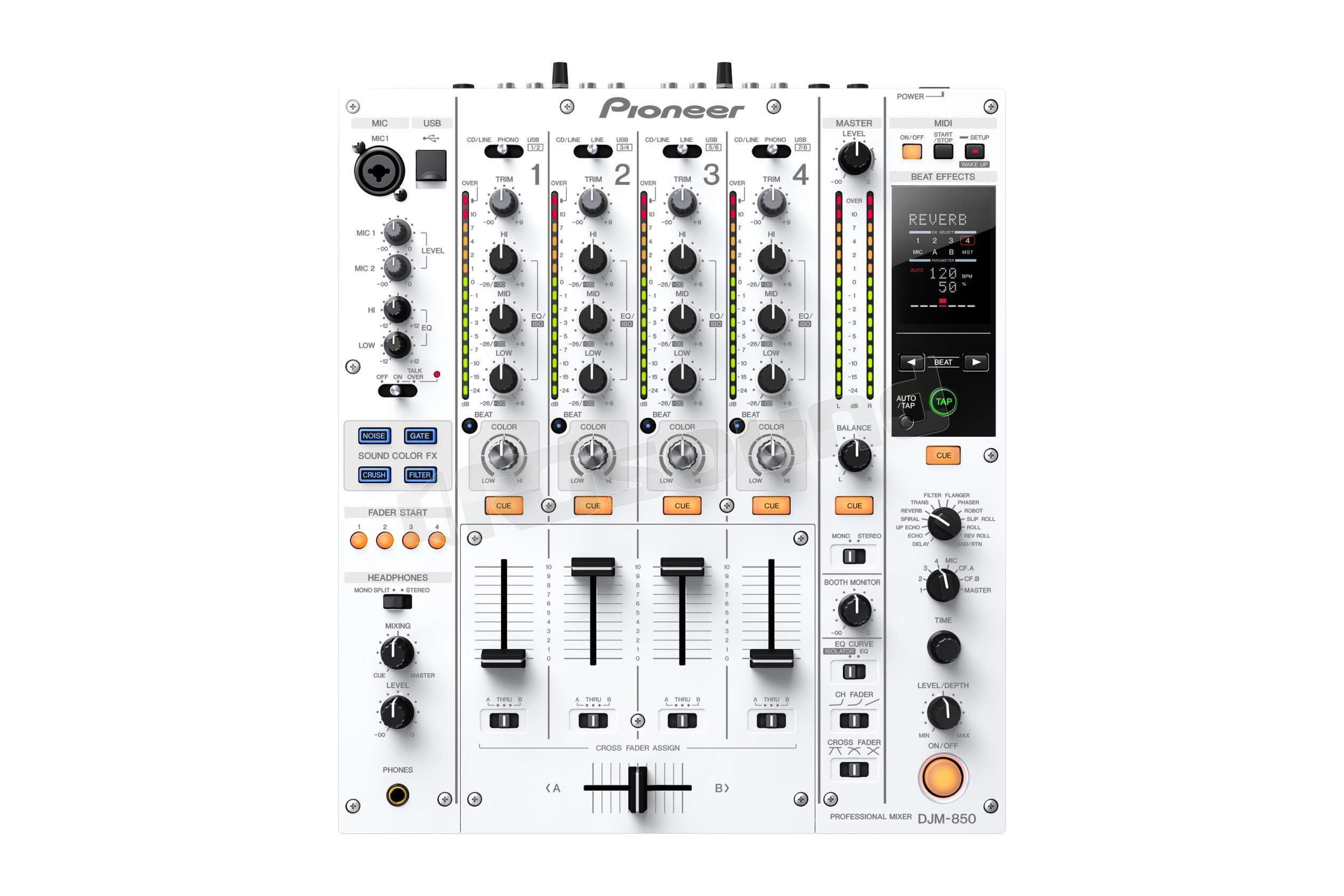 Pioneer DJ DJM-850-W 4 Channel Digital Mixer (White) | Archivio (CAT)