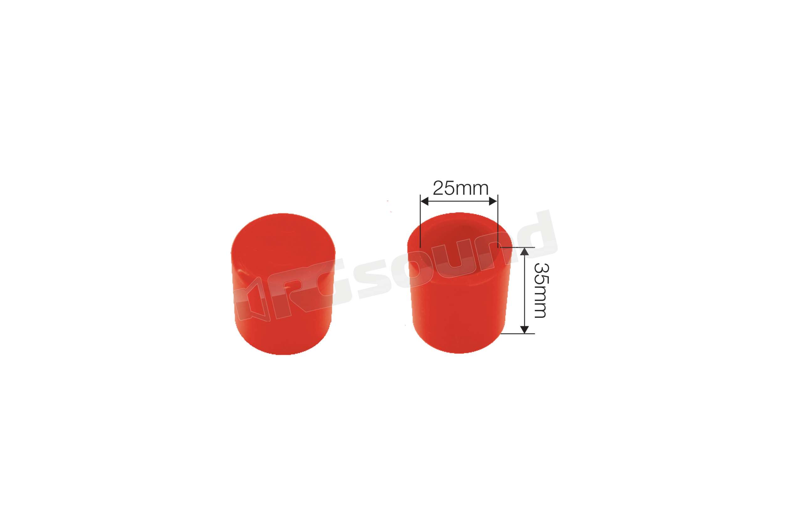 Simoni Racing RRC Red Rubber stopper cap. | Marmitte e terminali unive