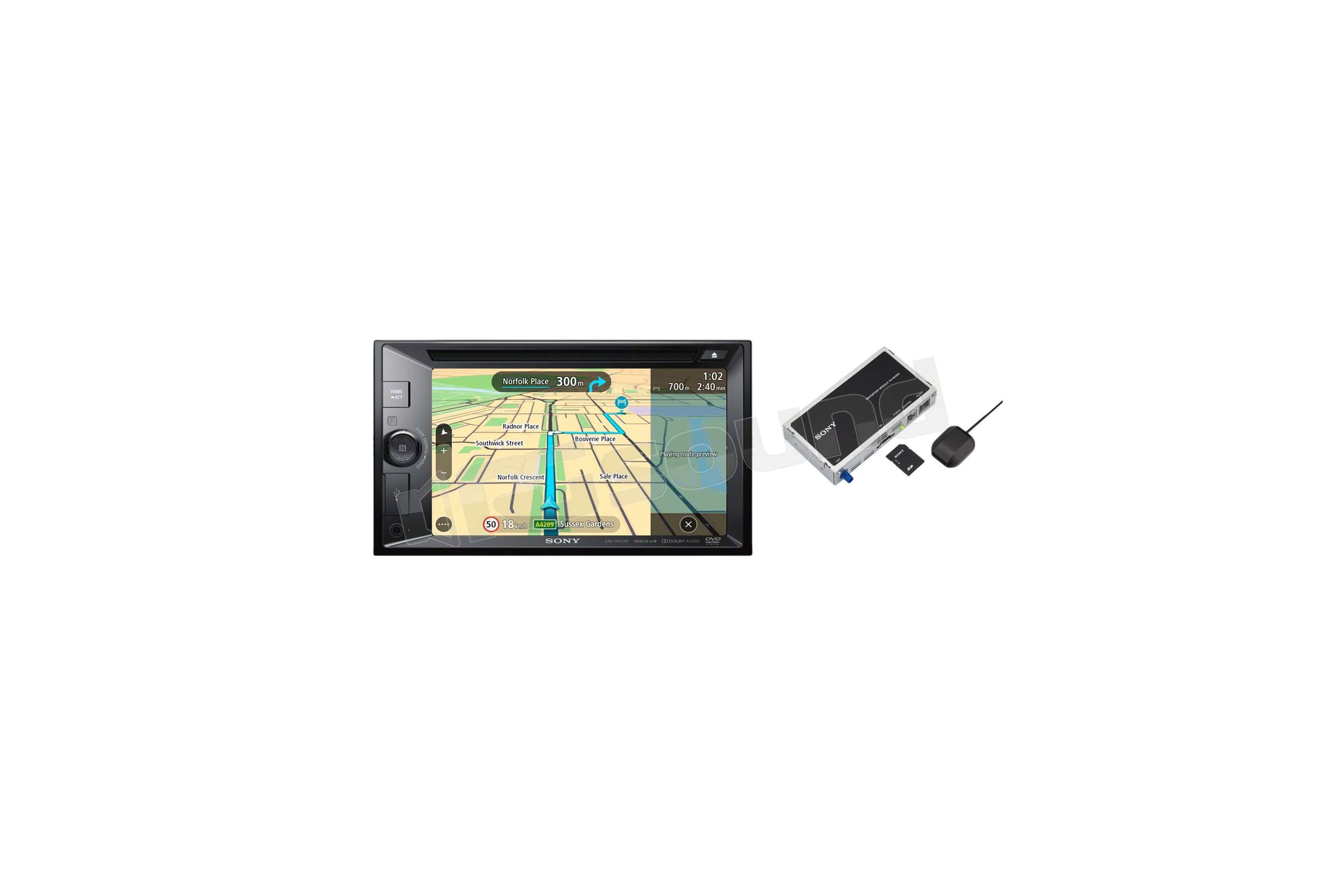 Sony XNV-KIT651 sistema monitor con navigatore TomTom | Monitor auto ...