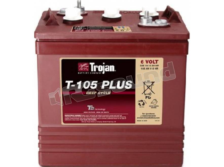 Trojan T-105 6V 225AH batteria per piattaforme aeree - golf car | Batt ...